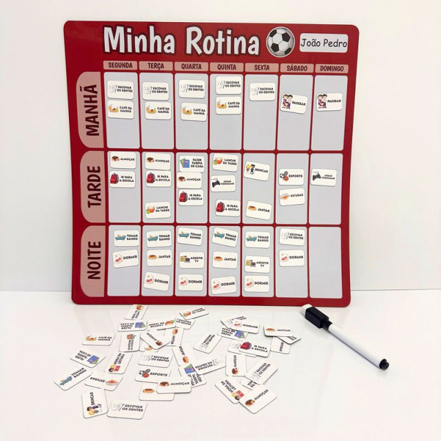 Quadro De Rotina Semanal Fabee Store